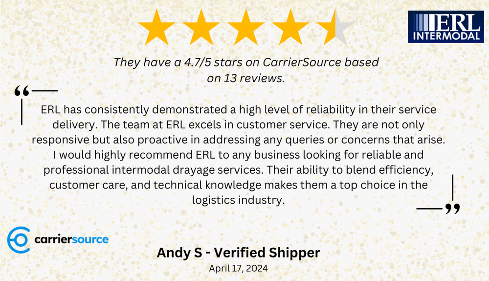 ERL Intermodal Corporation: Carrier Review Of The Week